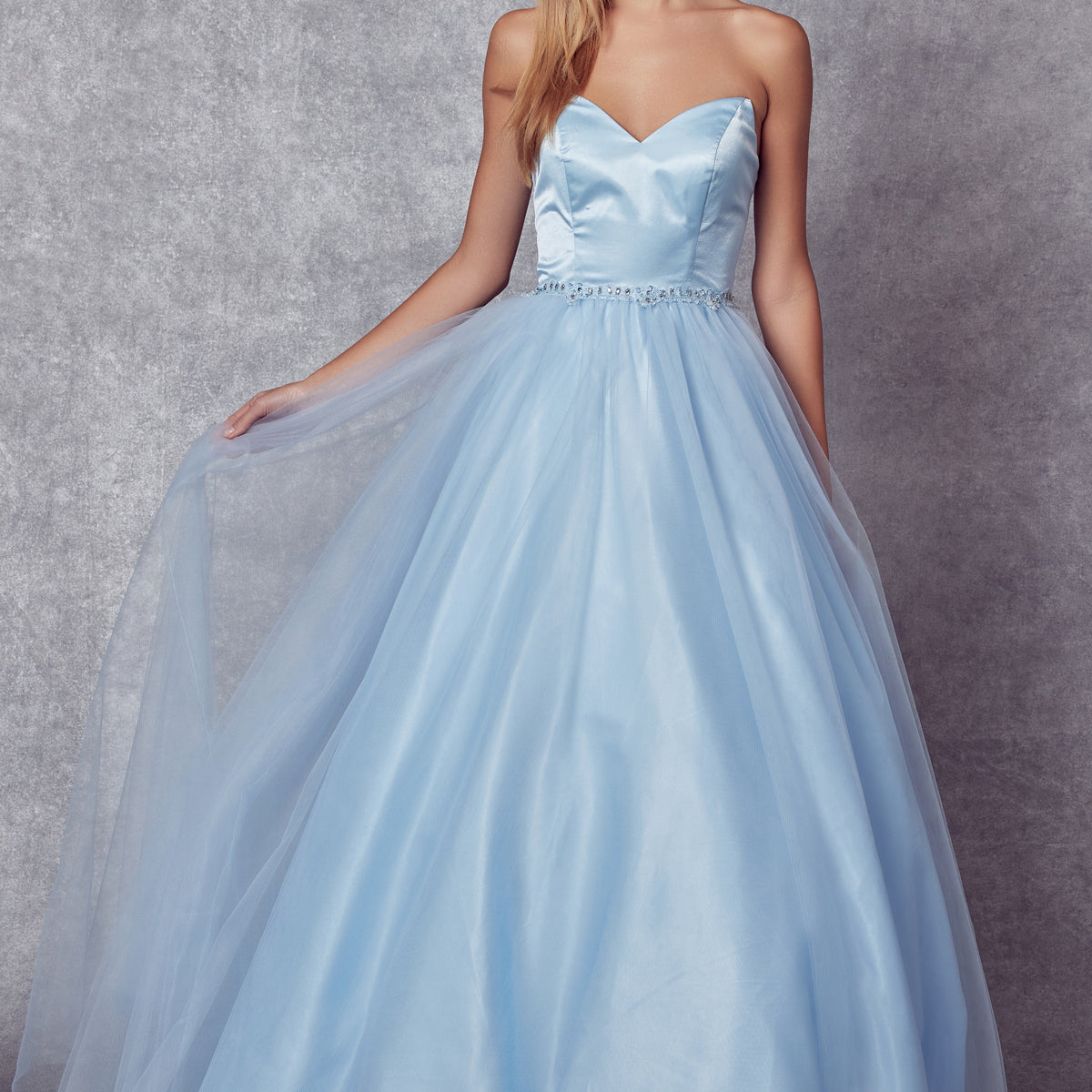 Sweetheart Satin A-Line Open Back Long Prom Dress – SMCDress